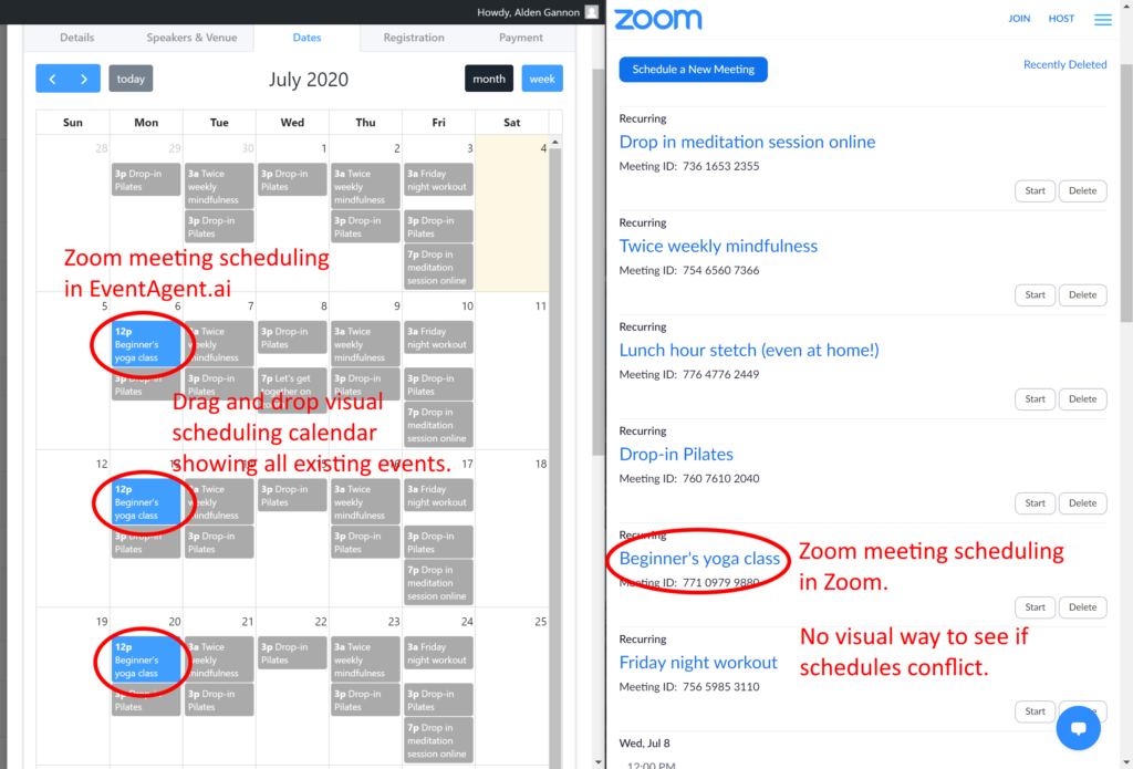 E.ai Heart Zoom – EventAgent.ai